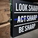 Look Sharp Act Sharp Be Sharp Quote Law Enforcement Police - Etsy