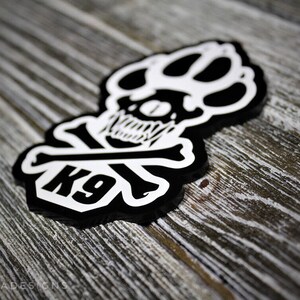 K9 Ornament Skull and Crossbones Law Enforcement Police Officer Gift ...