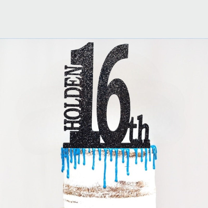 Boy 16th Birthday Topper - Etsy