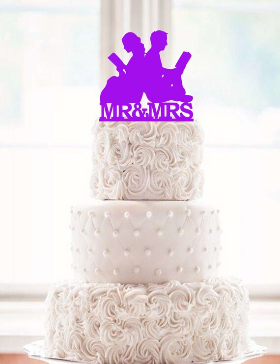 Weddings Decorations Mr And Mrs Tree Cake Topper W229 Literary Cake ...