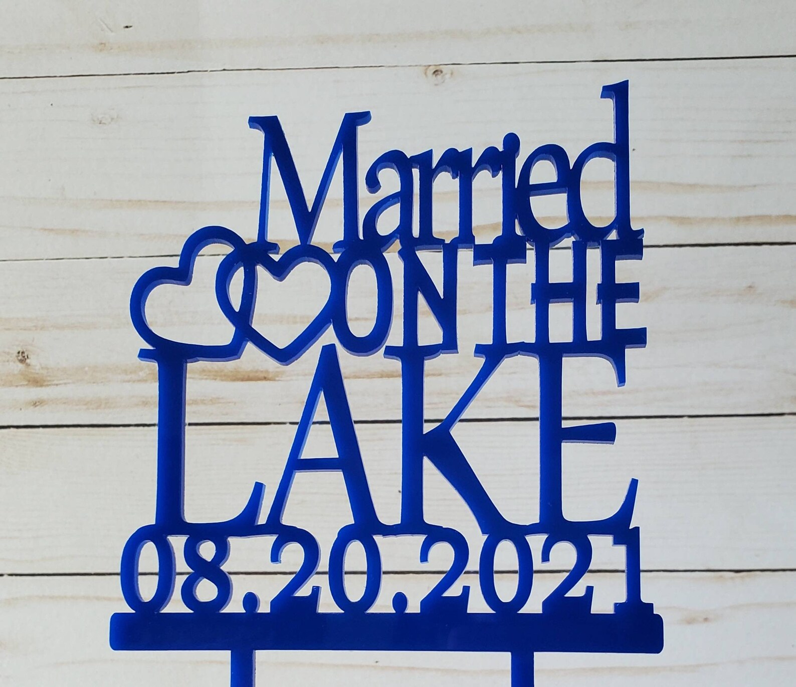 Married on the Lake Wedding Cake Topper Anchor Married by the - Etsy