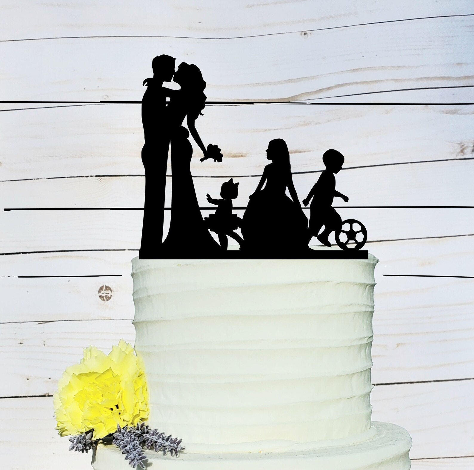 Custom Family Wedding Cake Topper, Family Cake Topper, Family Wedding ...