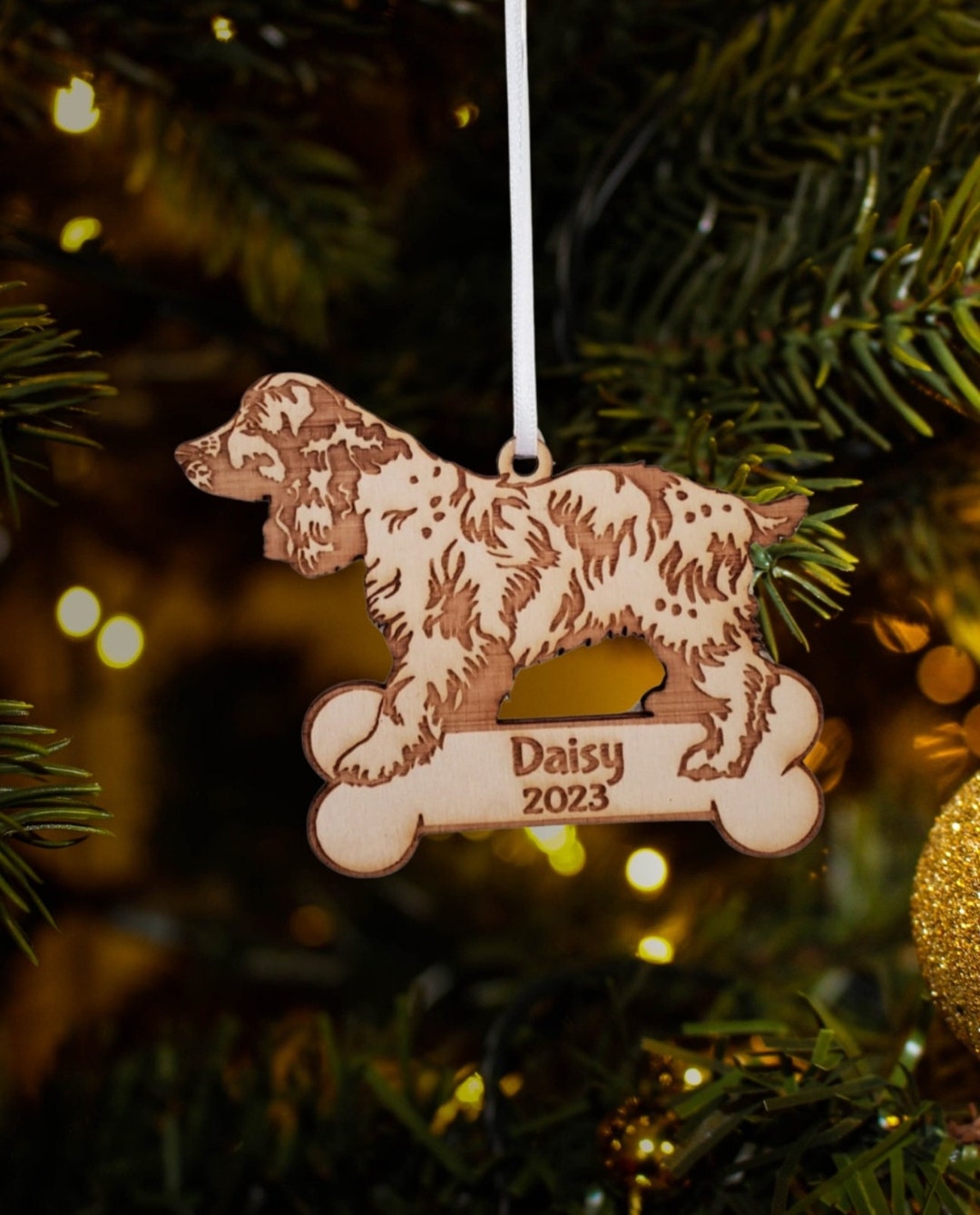 Spaniel Christmas Ornament With Spaniel Ornament With Dog Ornament Pet ...