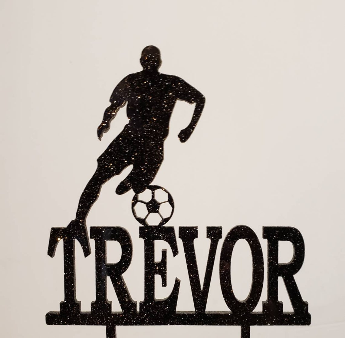 Soccer Player Cake Topper Soccer Birthday Cake Topper - Etsy