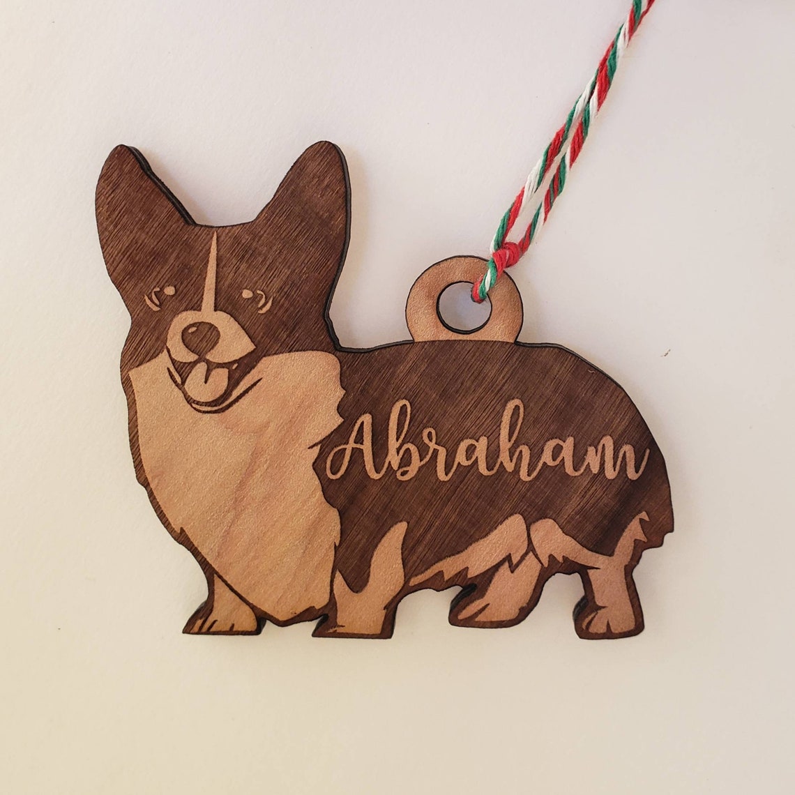 Wooden Corgi Ornament Pet Ornament Corgi Christmas | Etsy
