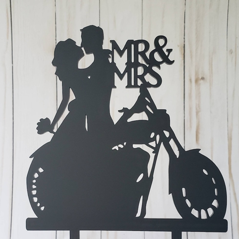 Motorcycle Cake Topper Wedding - Etsy