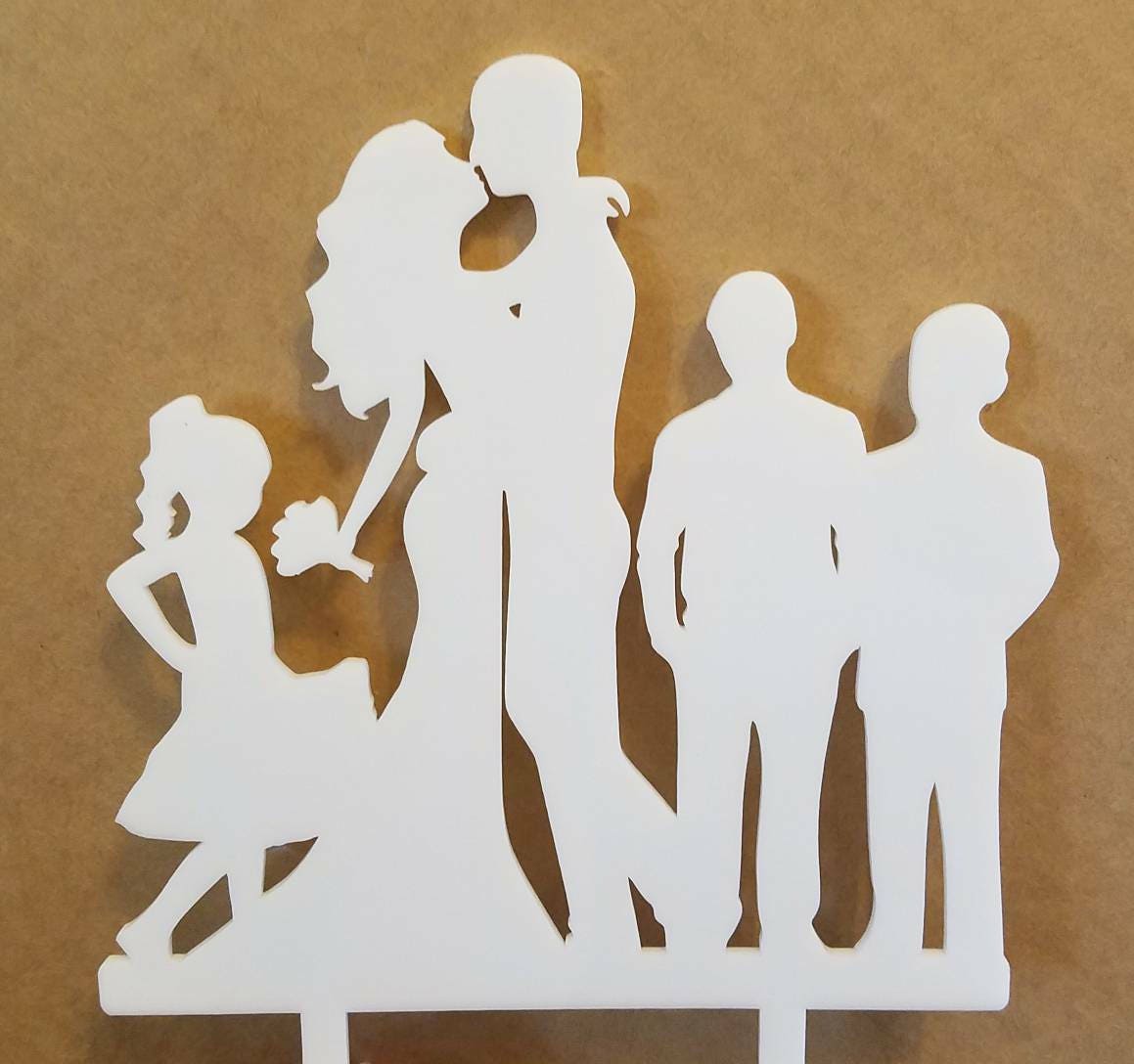 Family Cake Topper Family Wedding Wedding Cake Topper | Etsy