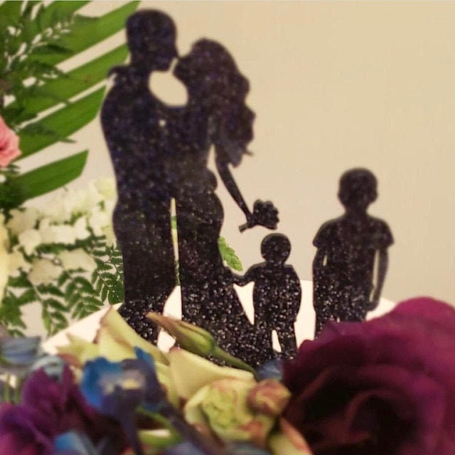 Family Cake Topper Family Wedding Wedding Cake Topper | Etsy