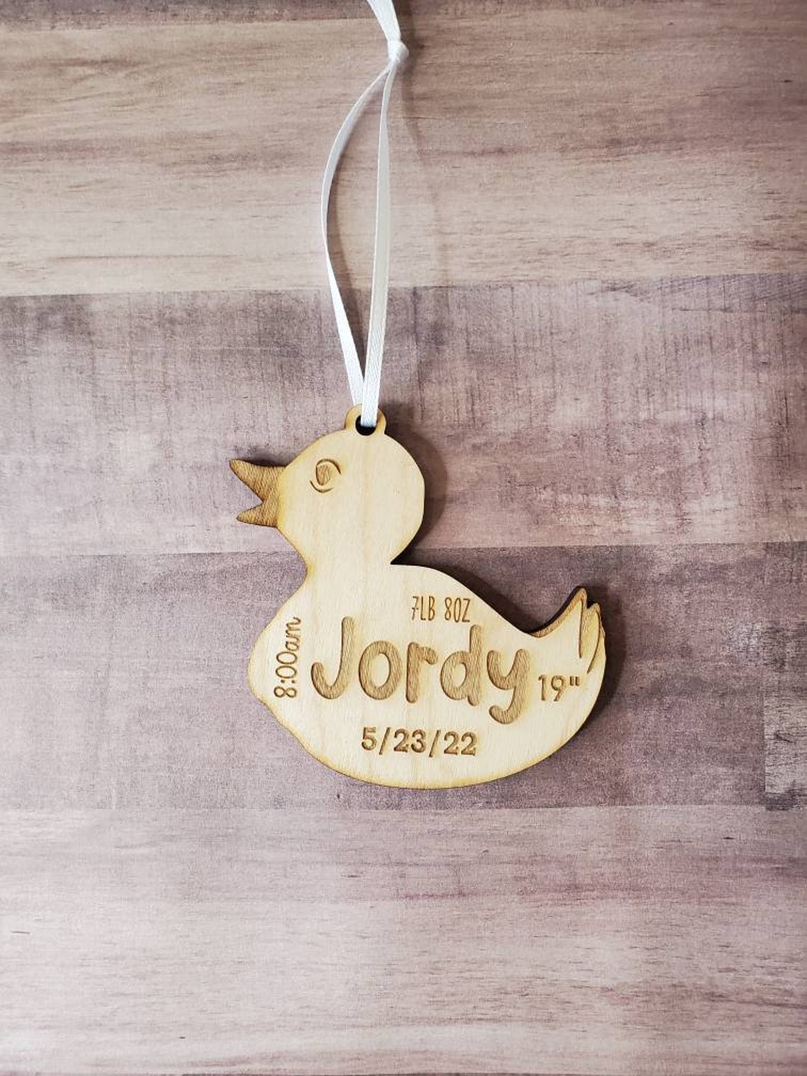 Wood Duck Christmas Ornament Personalized Baby Ornament Newborn ...