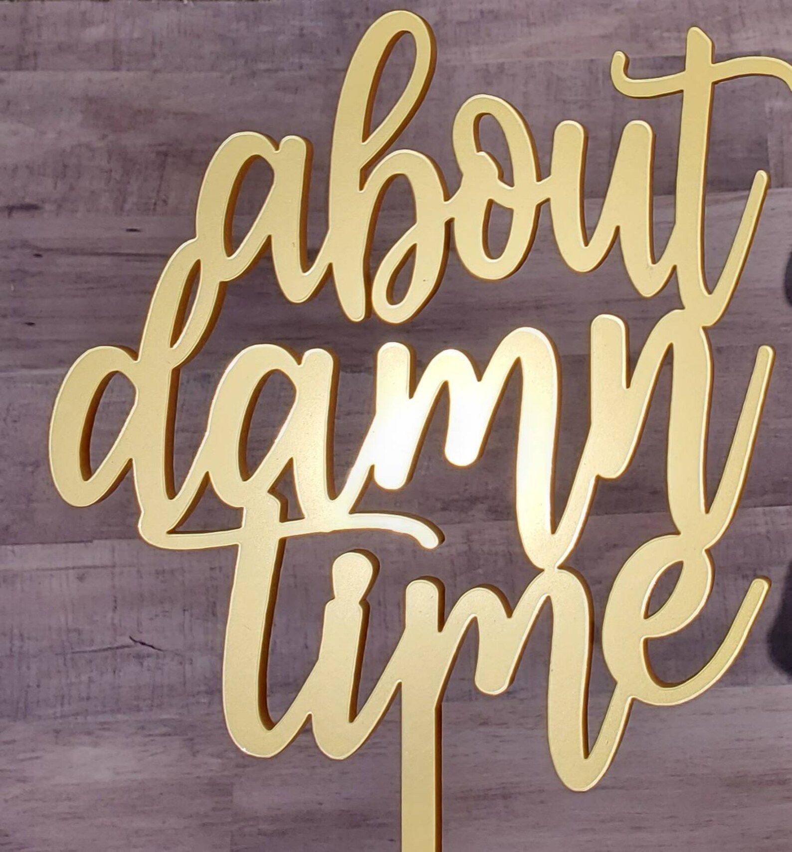 About damn time wedding cake topper damn time topper damn | Etsy