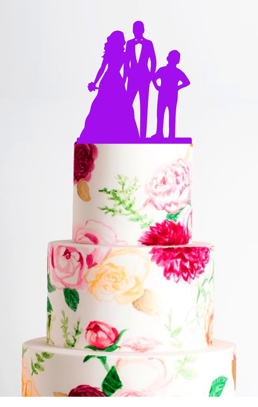 Custom Family Wedding Cake Topper, Family Cake Topper, Family Wedding ...
