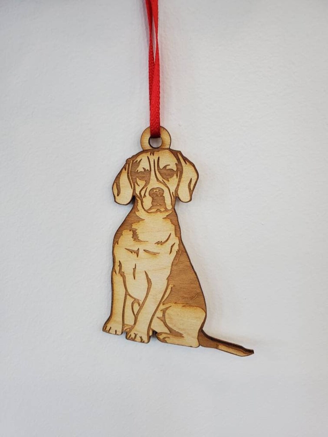 Beagle Dog Ornament, Dog Christmas Ornament, Beagle Ornament, Memorial ...
