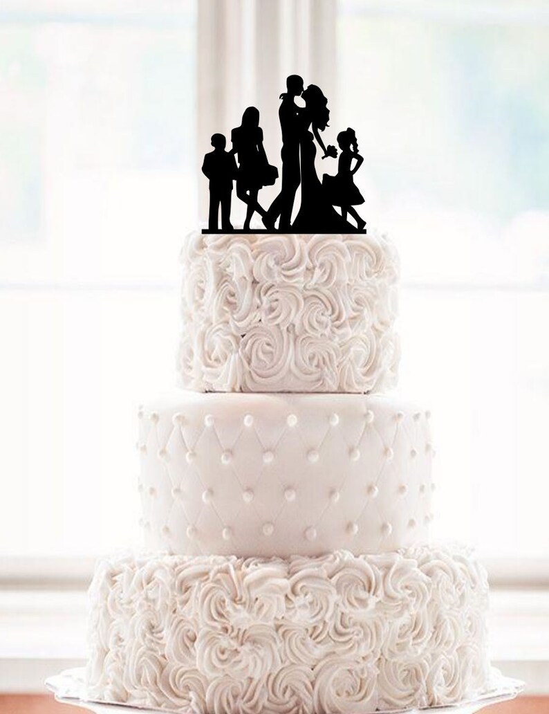 Blended Family Cake Topper Family Wedding Wedding Cake - Etsy