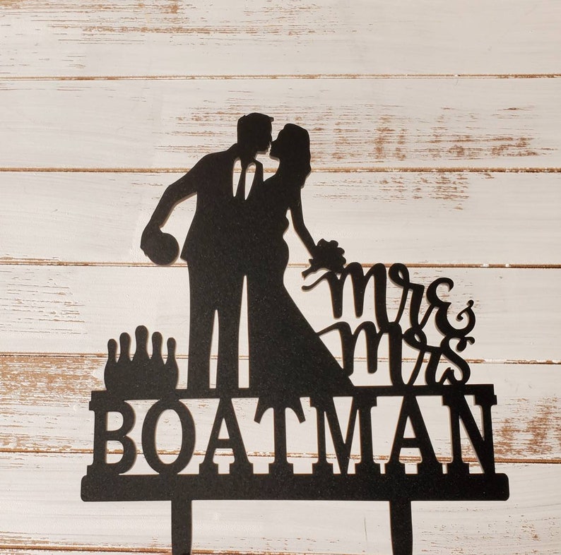 Mr & Mrs Bowling Wedding Cake Topper Bowling Cake Topper Bowling Topper ...