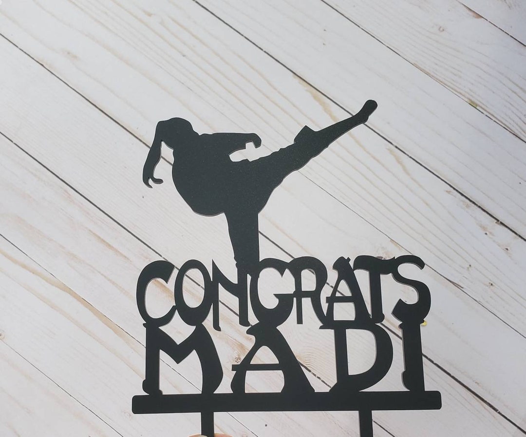 Karate Cake Karate Topper Karate Birthday Ninja Cake - Etsy