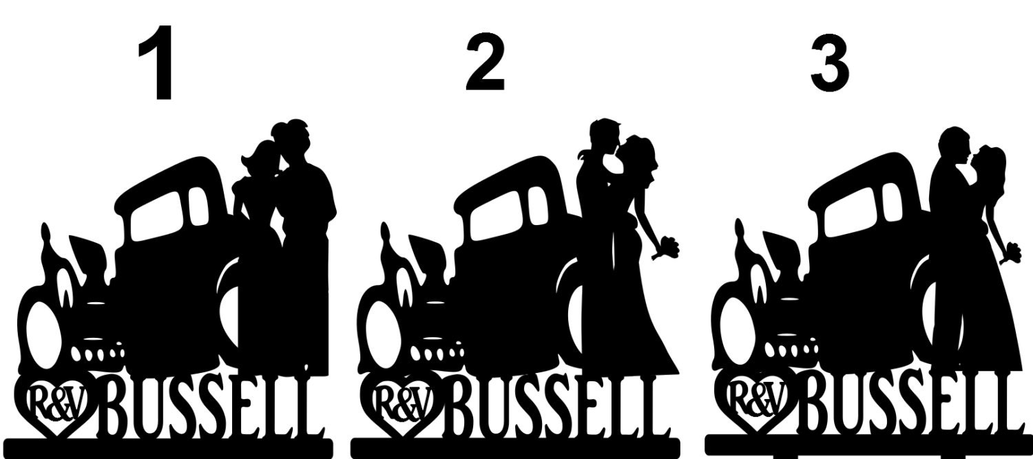 Hot Rod Wedding Cake Topper Hot Rod Cake Topper Hot Rod Couple | Etsy