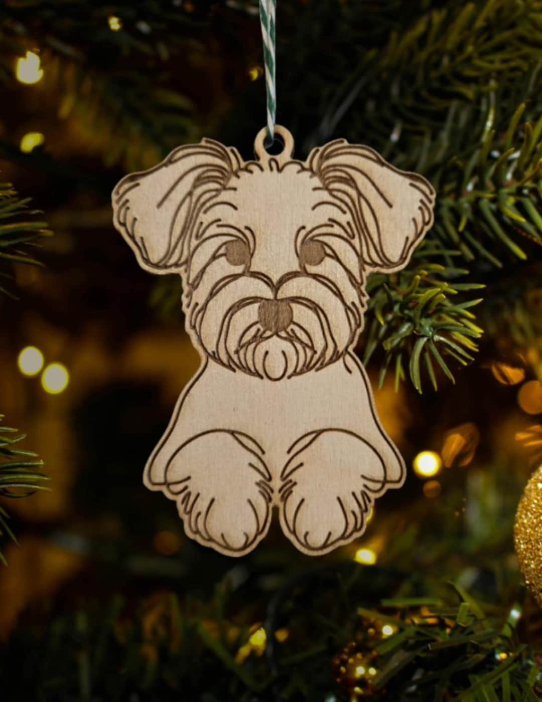 Schnoodle Ornament, Schnoodle Christmas Ornament, Dog Ornament, Pet ...