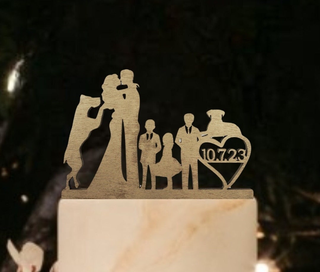 Custom Family Wedding Cake Topper, Family Wedding, Wedding Cake Topper ...