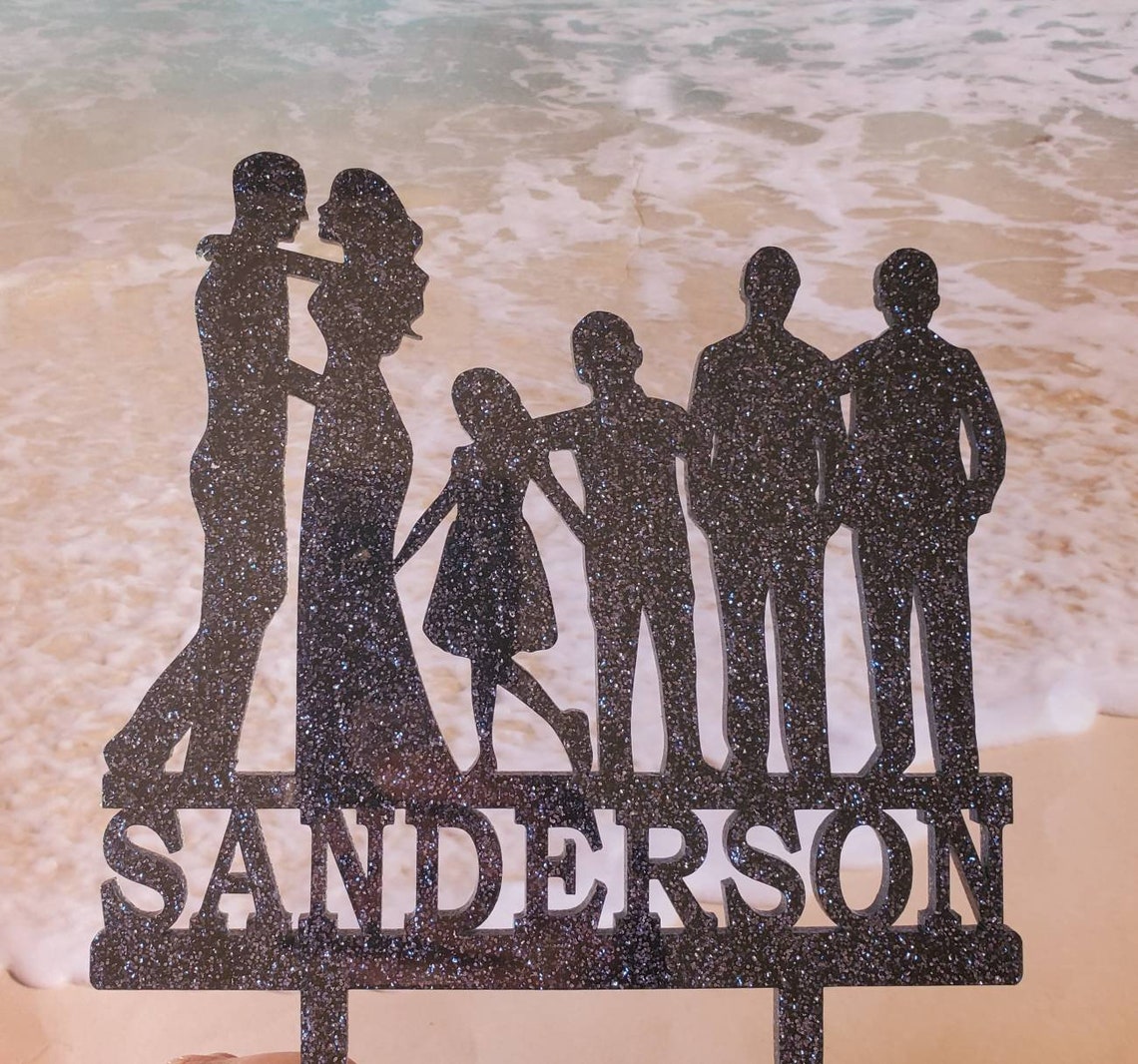 Blended Family Topper Wedding Topper Wedding Cake Topper - Etsy