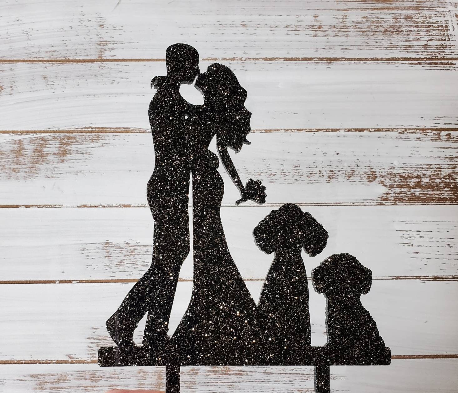 Family Cake Topper With Dog Topper With Pets Wedding Cake - Etsy