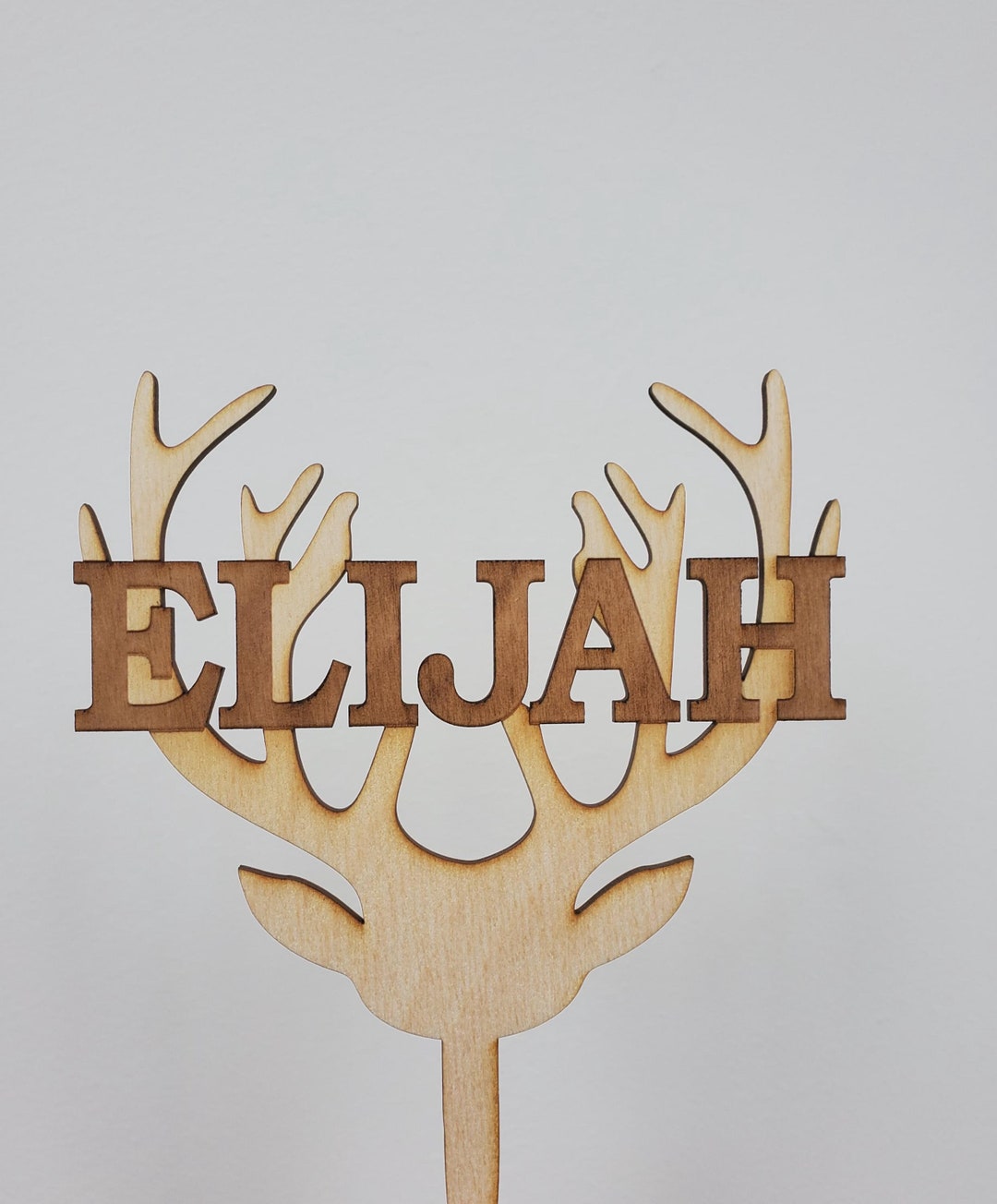 Custom Deer Topper, Deer Cake Topper, Antler Topper, Antler Cake Topper ...