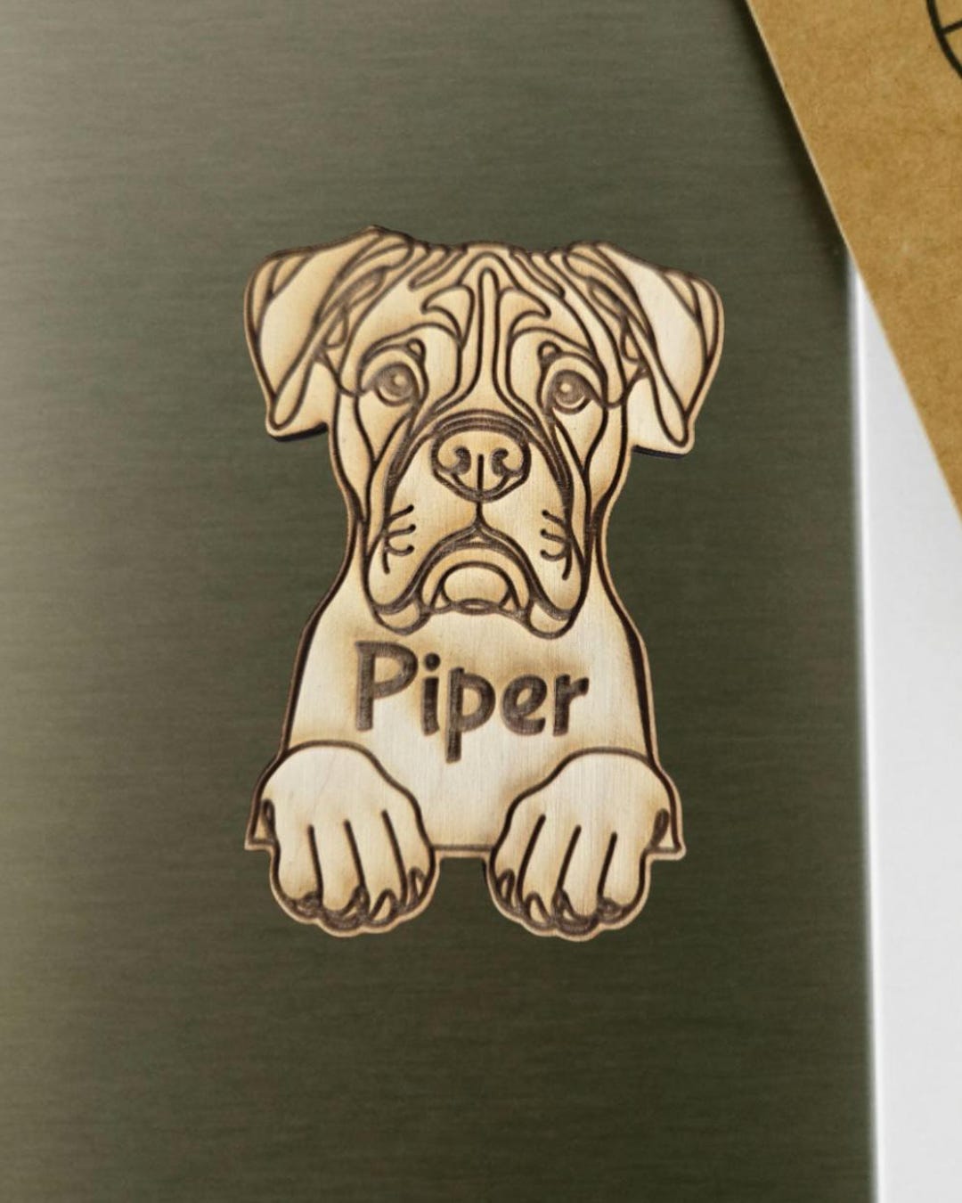 Boxer Magnet, Boxer Dog Magnet, Boxer Dog Art, Pet Magnet, Boxer Gifts ...