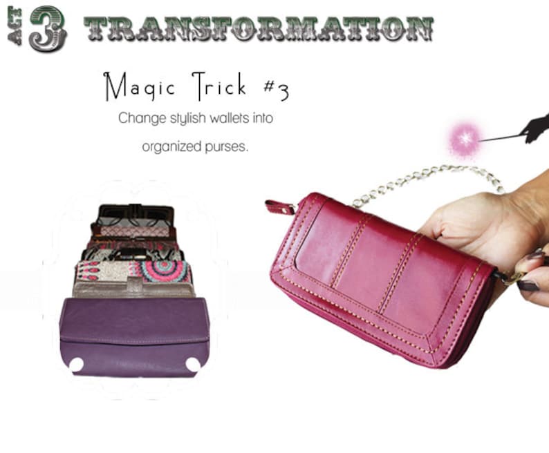 The Wallet Wand - Transform Your Wallet Into a Purse! - Etsy