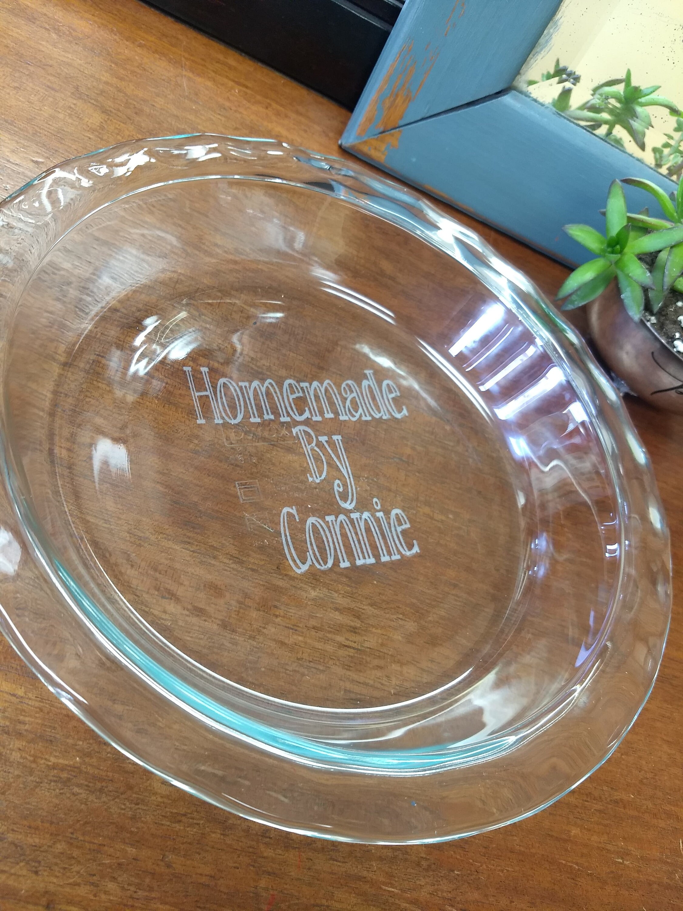 Personalized Pie Plate | Custom Holiday Gift | Wedding Gift | Christmas ...