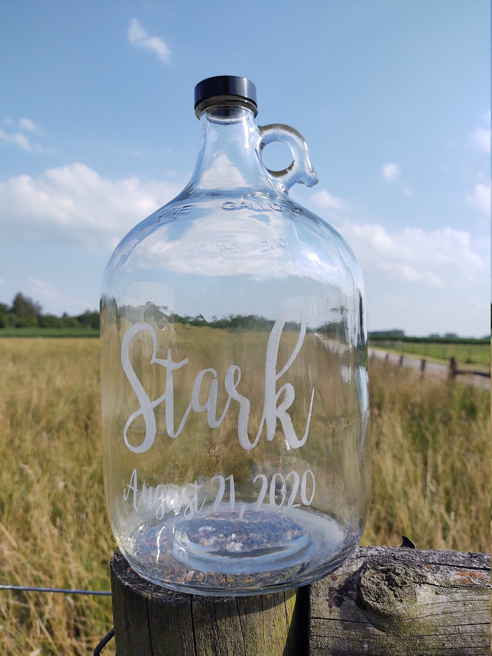 4 X Custom Jugs With Name 1 Gallon Glass Jug Wedding Fund | Etsy