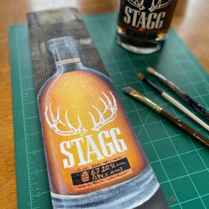 Hand Painted Bourbon Barrel Stave (STAGG) - Etsy