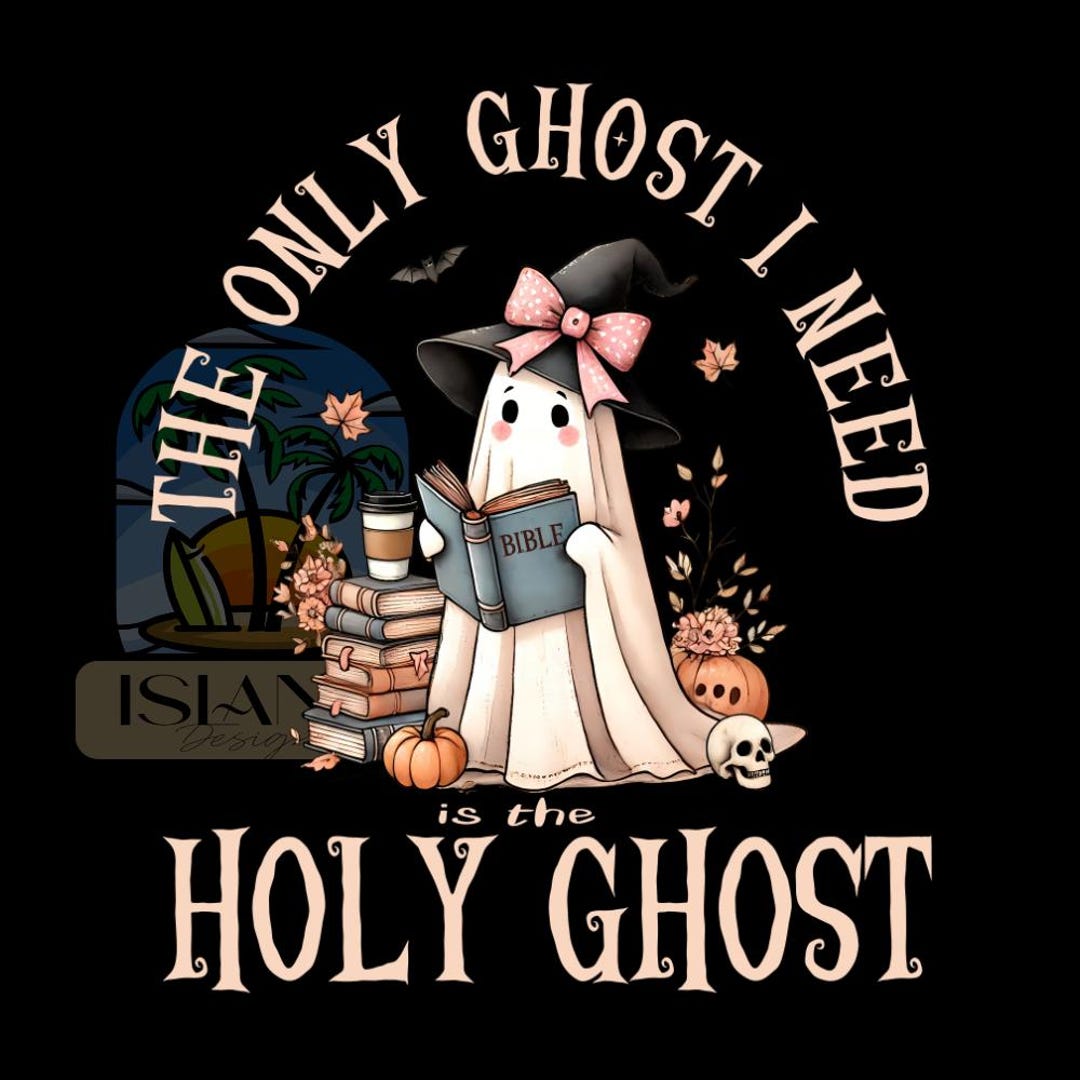 Christian Halloween Ghost PNG: Faith-based Graphic (300 DPI) - Etsy