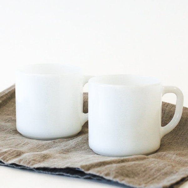 Milk Glass Mugs - Etsy