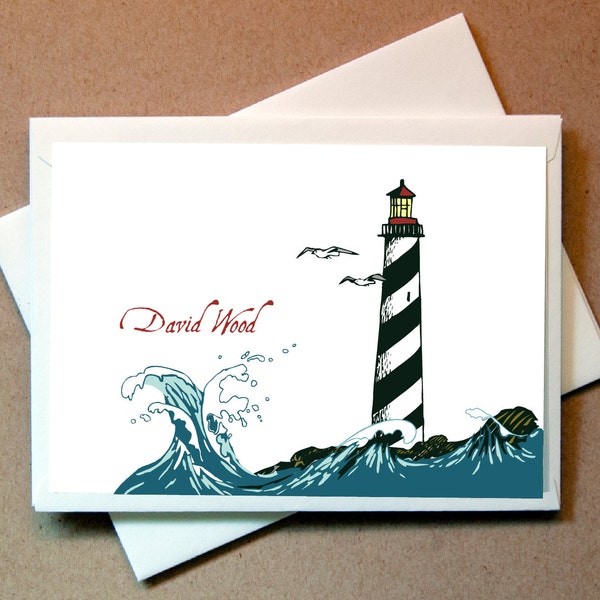 Lighthouse Note Cards - Etsy