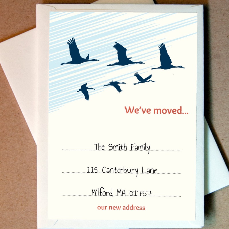 Personalized We've Moved Cards - Etsy