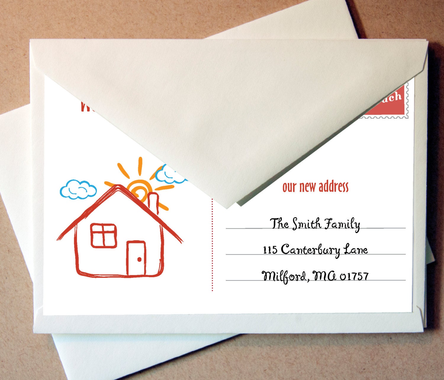 We've Moved Cards Personalized 25 Cards and Envelopes - Etsy