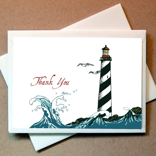 Lighthouse Memorial Cards - Etsy