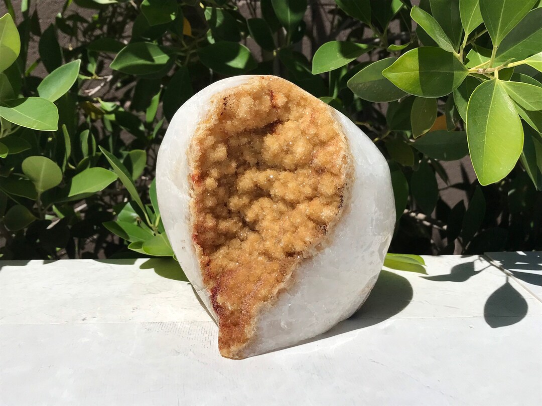 Microcrystalline Quartz Over Citrine Nodule - Etsy
