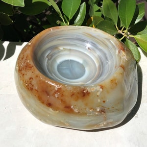 Brazilian Agate Banded Bowl - Etsy