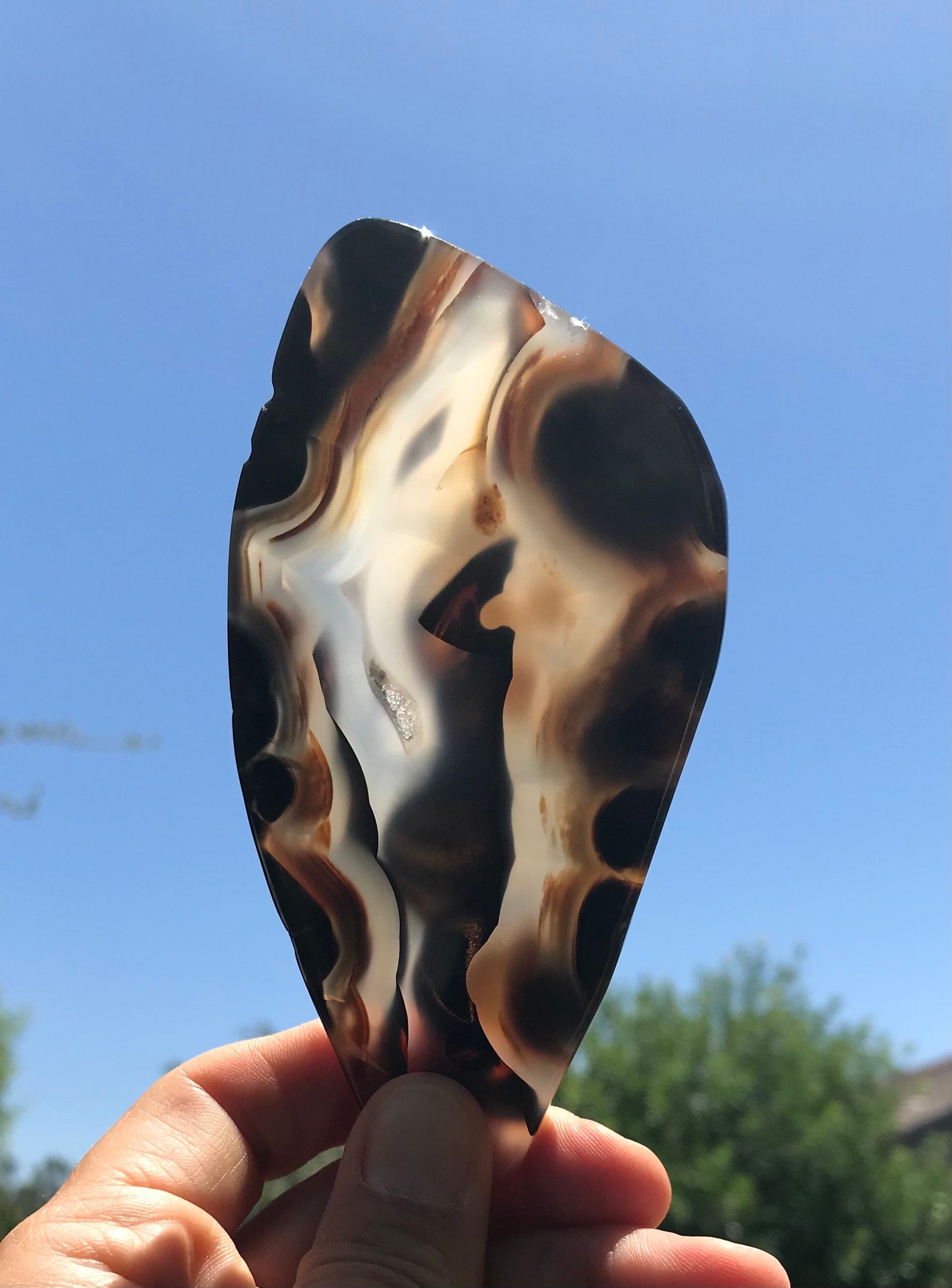 Translucent Agate Slice From Brazil - Etsy