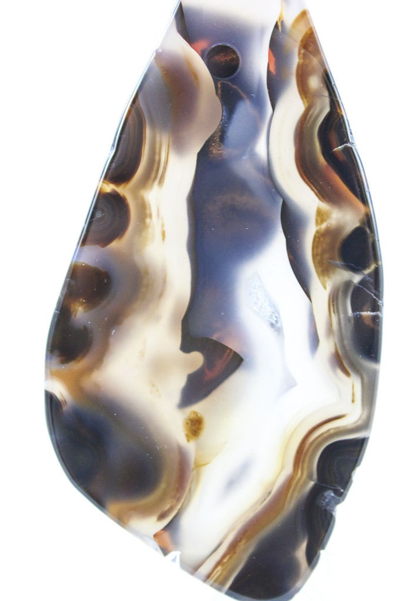 Translucent Agate Slice from Brazil | Etsy