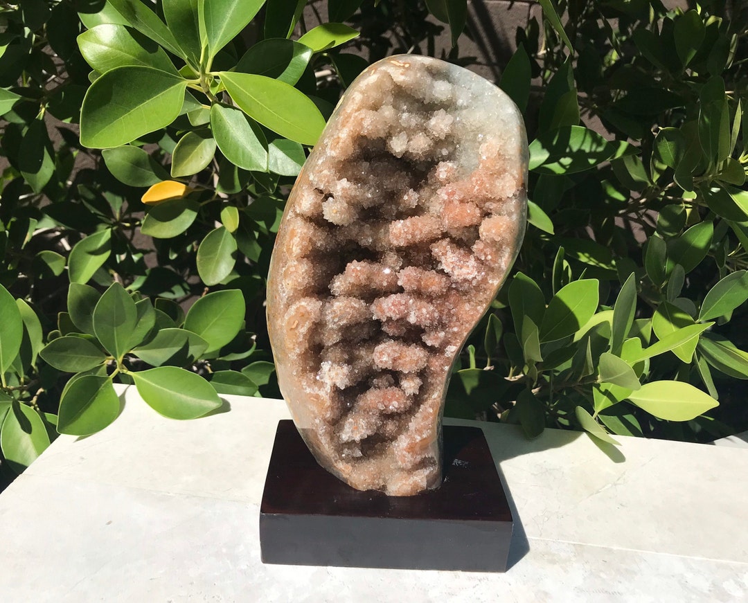 Crystal Coated Stalactites on Agate - Etsy
