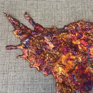 Textured Splash Copper Wall Art - Etsy