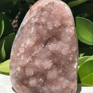 Microcrystalline Quartz Crystal Over Rose Agate - Etsy