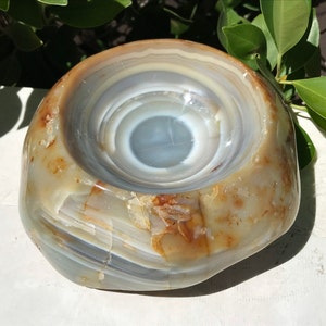 Brazilian Agate Banded Bowl - Etsy