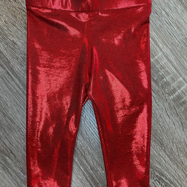 Red Leggings - Etsy