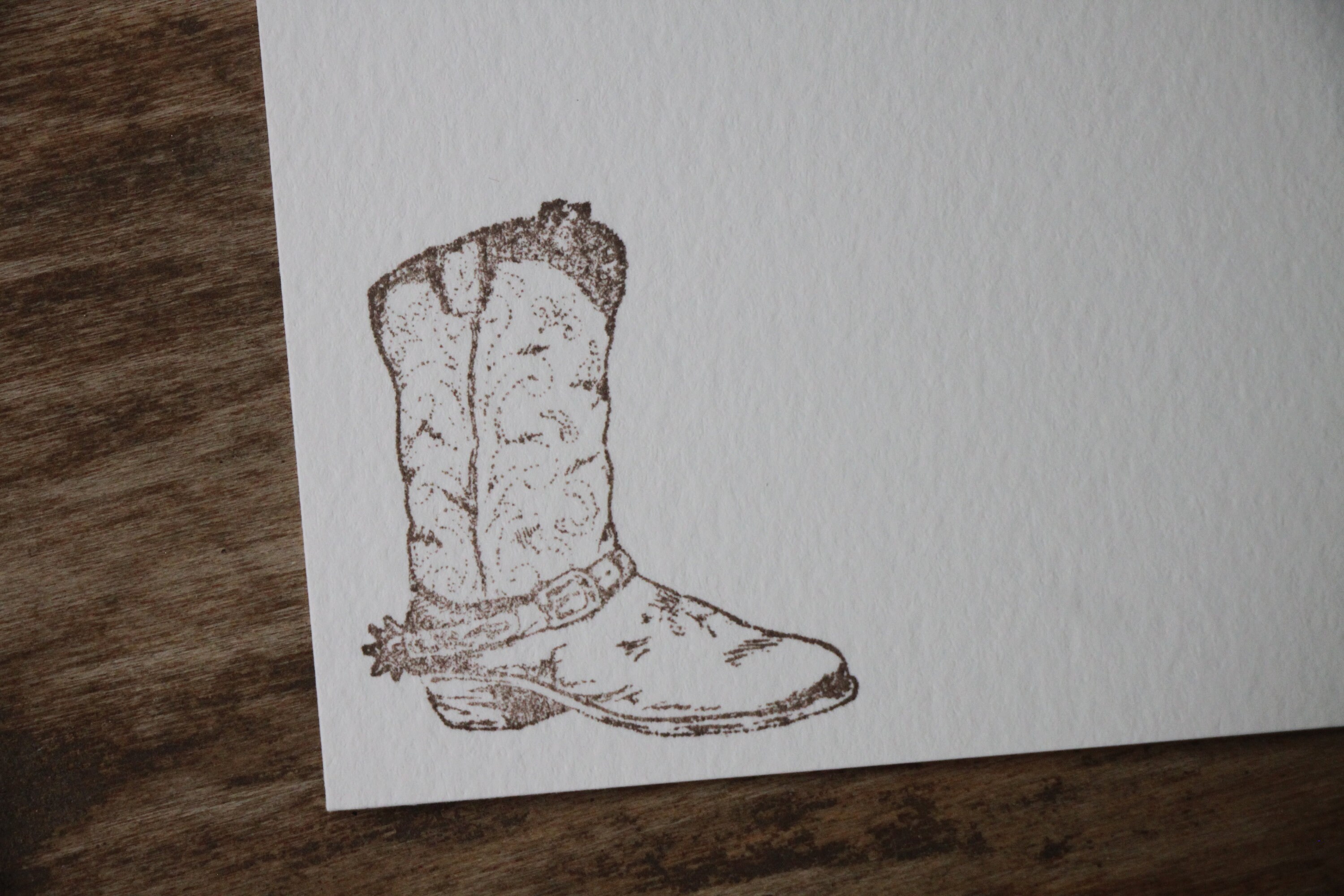 Cowboy Boot Note Cards Cowboy Stationery Letter Writing - Etsy.de