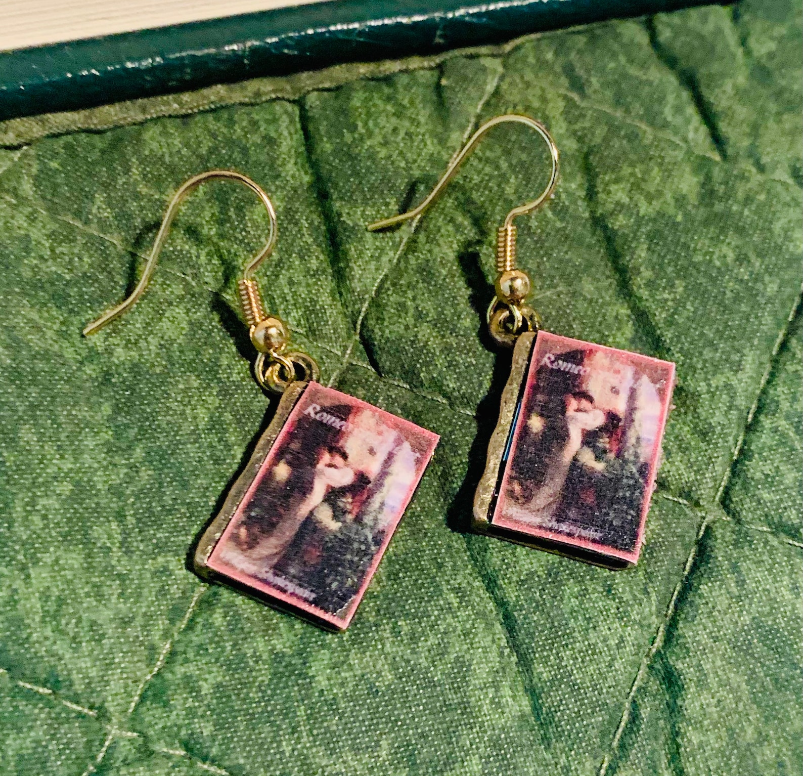 Book Earrings, Romeo and Juliet, Shakespeare, Romeo and Juliet Earrings ...