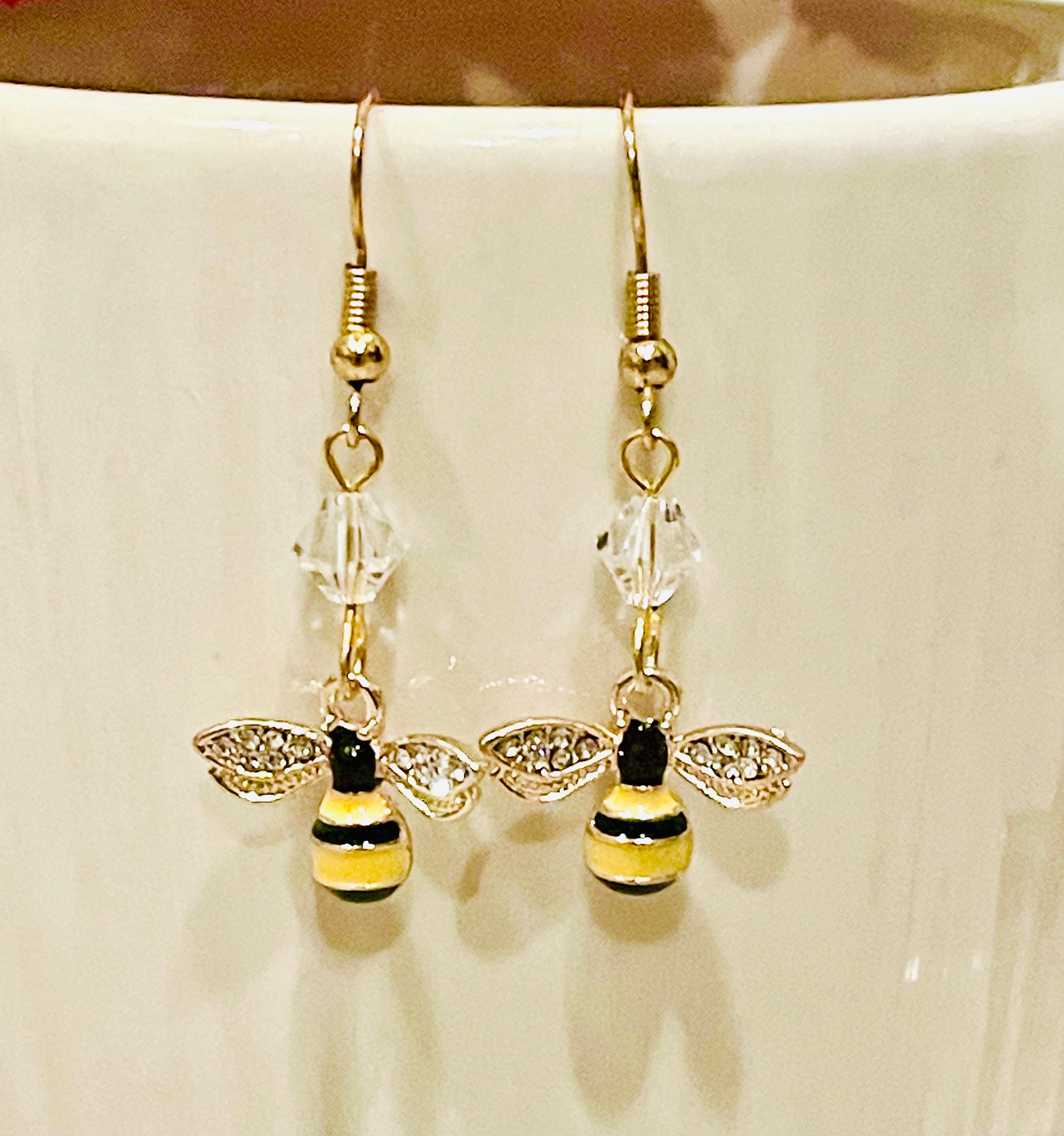Swarovski bee earrings store