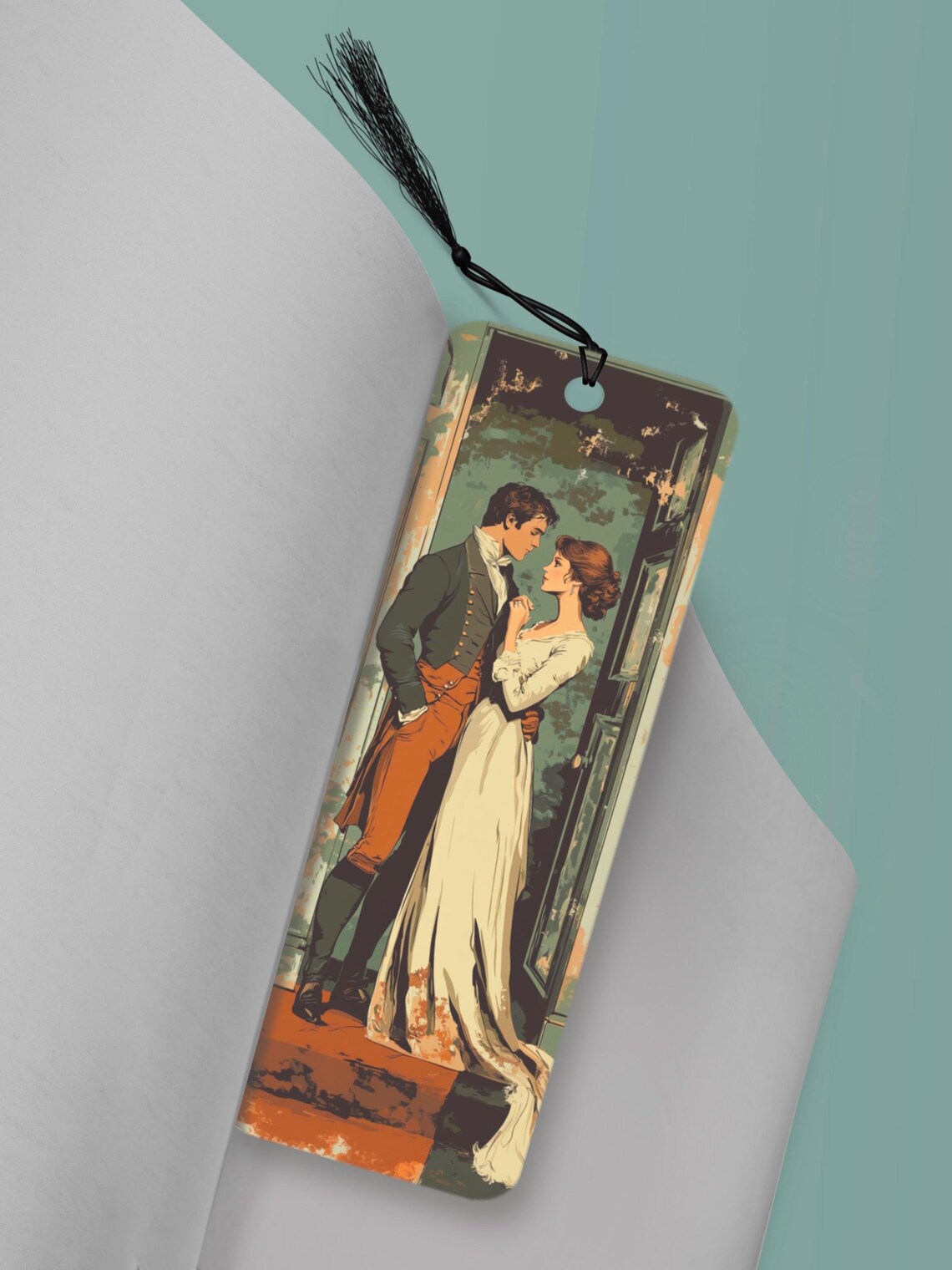 Retro Style Bookmark- Pride and Prejudice Bookmark - Mr Darcy - Cute ...