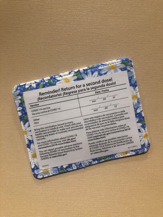 Vaccination Card Holder Sleeve CDC Card Holder Card - Etsy